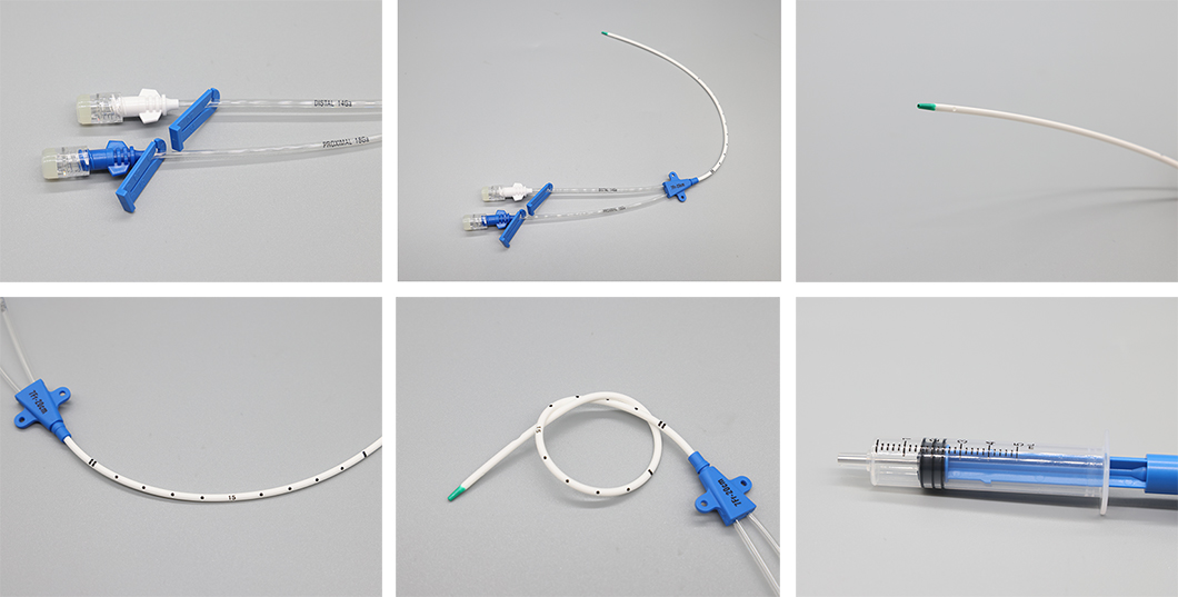 Disposable Medical Double Lumen CVC Kit Central Venous Catheter Kit ...