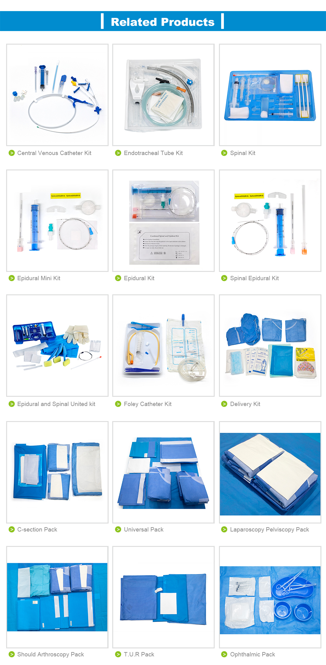Disposable Laparoscopy Pelviscopy Pack Surgery Pack from China ...